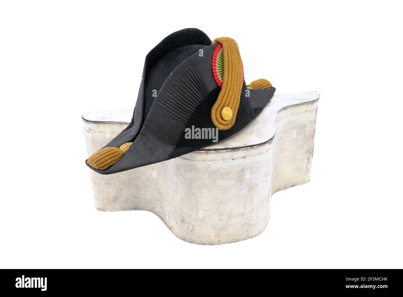 Vintage Italian cocked hat of Italian royal navy doctor (officer) in ...