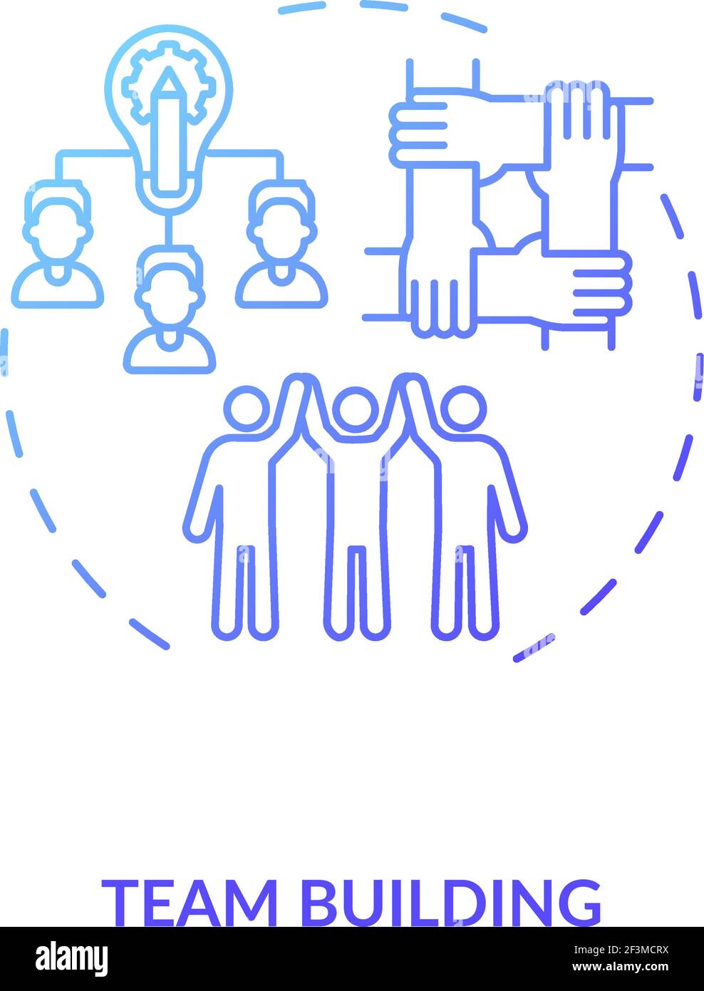 Team building concept icon Stock Vector Image & Art - Alamy