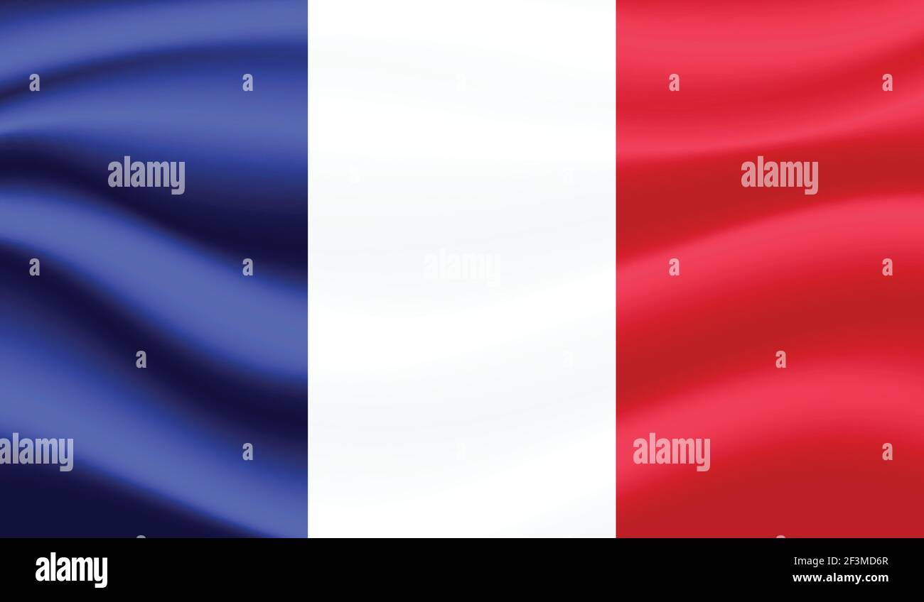 France flag with waving grunge texture. Vector background Stock Vector ...
