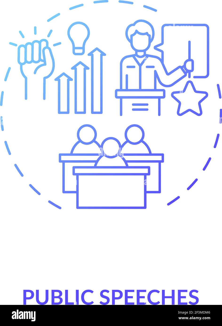 Public speeches concept icon Stock Vector Image & Art - Alamy