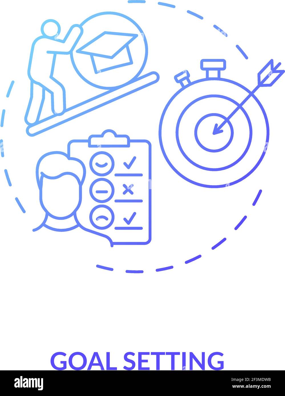 Goal setting concept icon Stock Vector Image & Art - Alamy