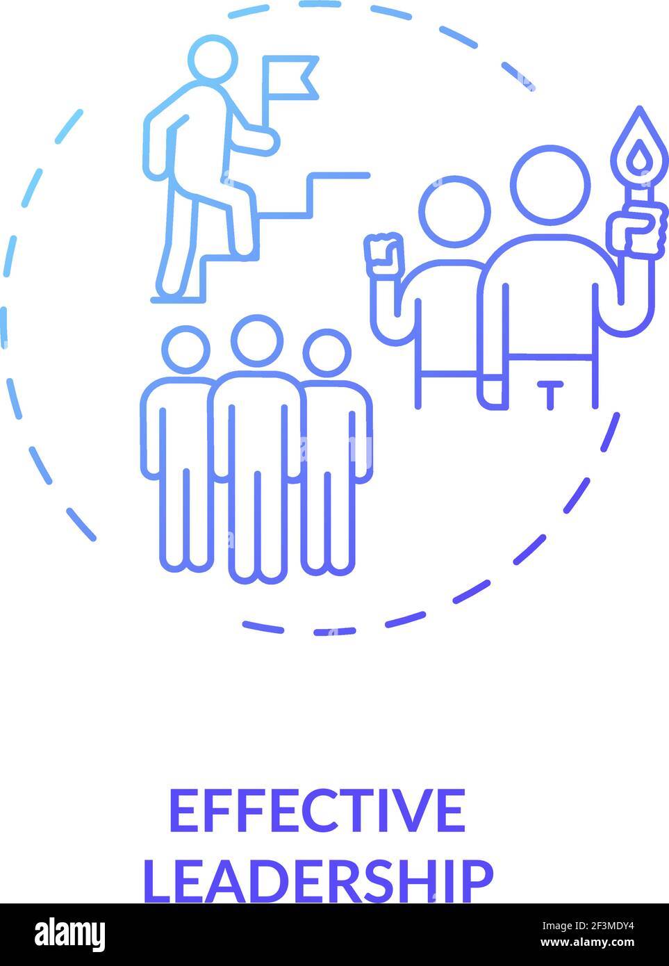 Effective leadership concept icon Stock Vector Image & Art - Alamy