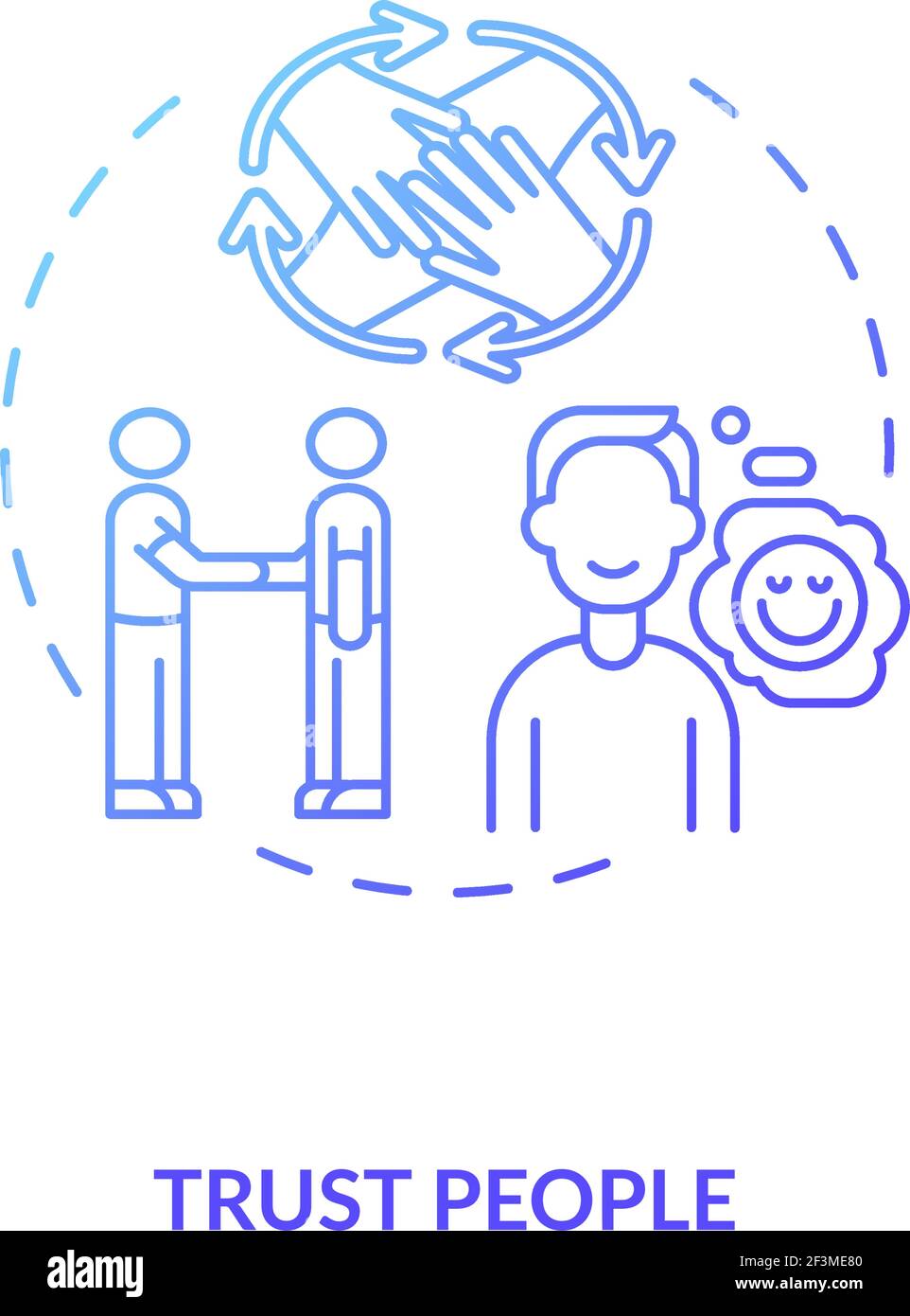 Trust people concept icon Stock Vector Image & Art - Alamy