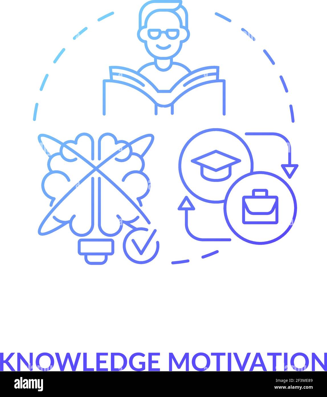 Knowledge motivation concept icon Stock Vector Image & Art - Alamy