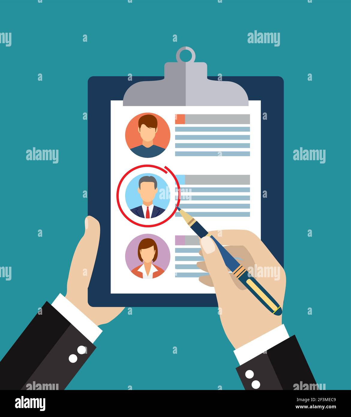 Searching professional staff Stock Vector Image & Art - Alamy