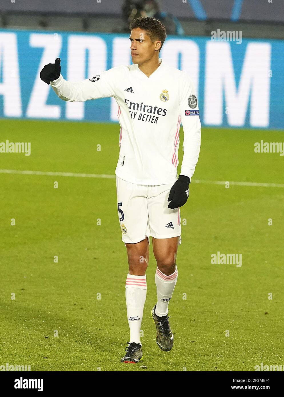 Real Madrid's Raphael Varane during UEFA Champions League Round of 16 ...