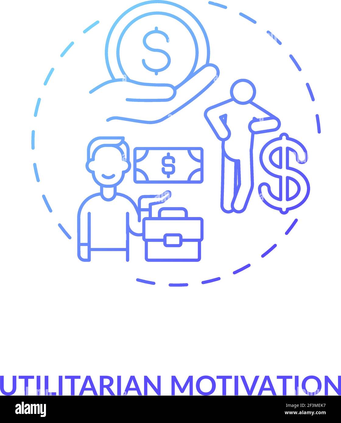 Utilitarian motivation concept icon Stock Vector Image & Art - Alamy