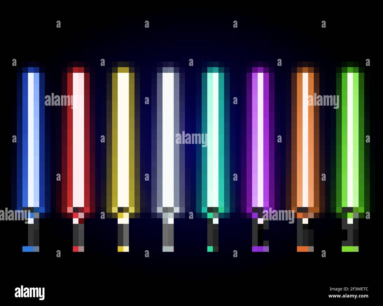 Collection of Light Futuristic Swords Stock Vector Image & Art - Alamy