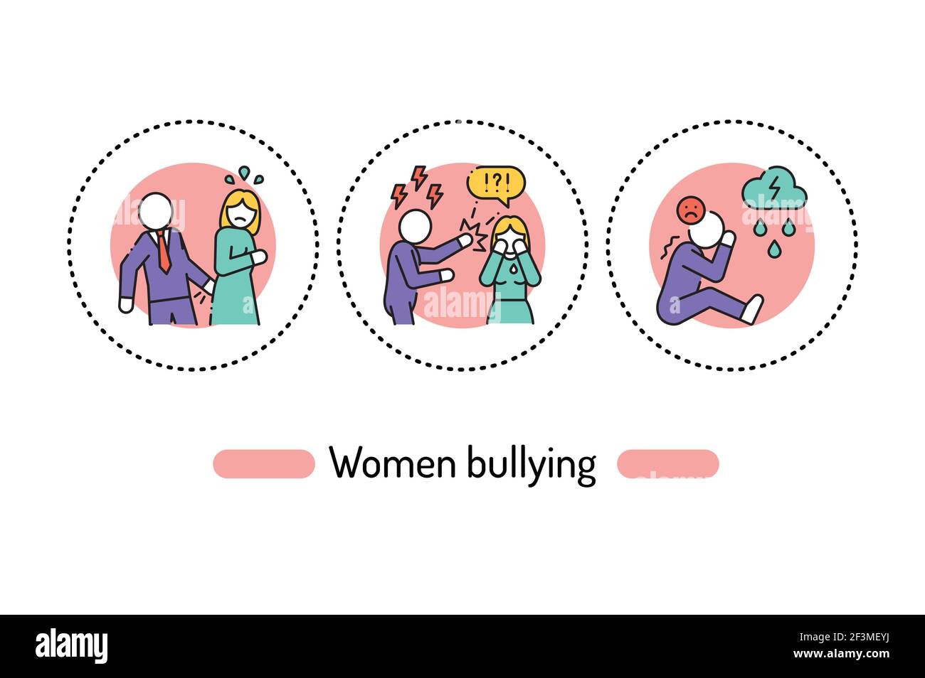 Bullying victim work Stock Vector Images - Alamy