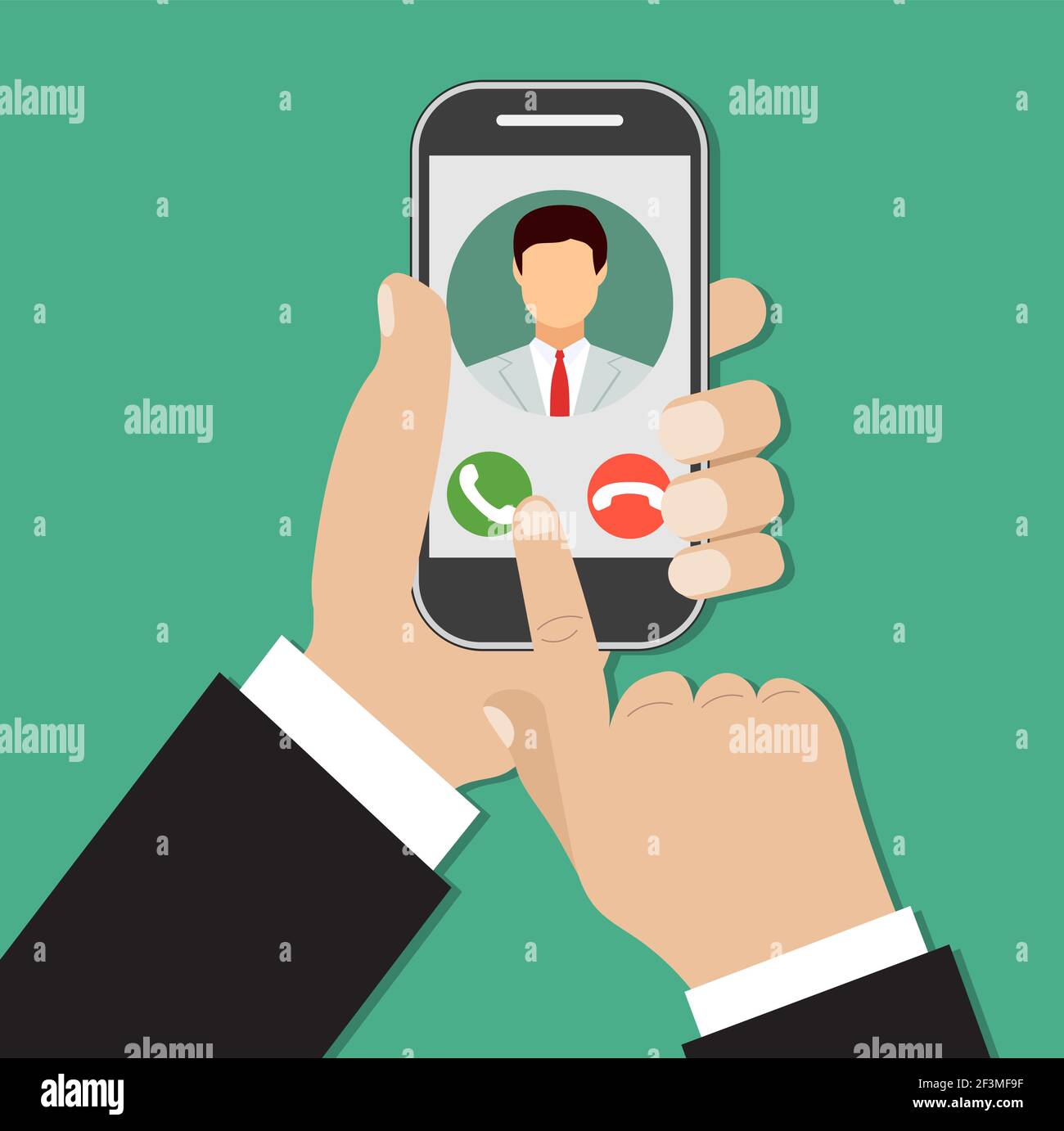 Call cancel vector Stock Vector Images - Alamy