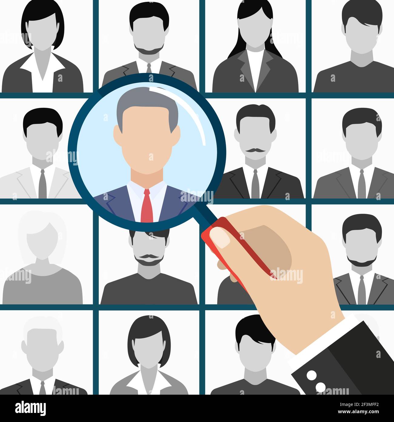 Selecting leader Stock Vector Images - Alamy