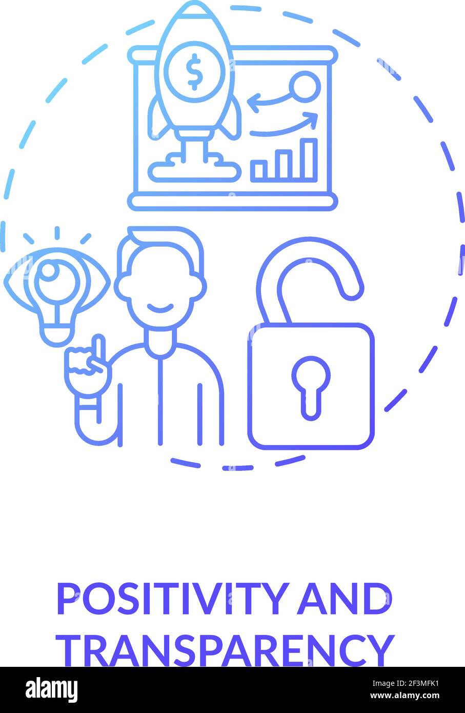 Positivity and transparency concept icon Stock Vector Image & Art - Alamy