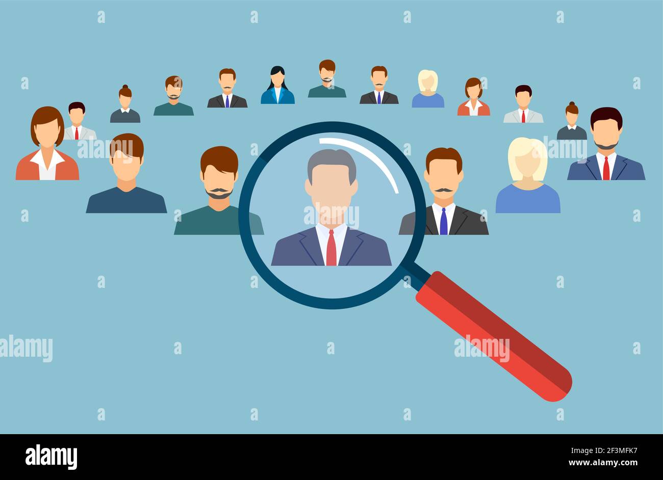 Human resources management select employee Stock Vector Image & Art - Alamy