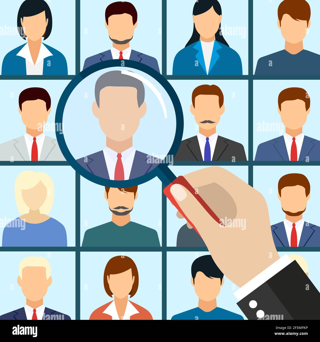 Human resources management select employee Stock Vector Image & Art - Alamy