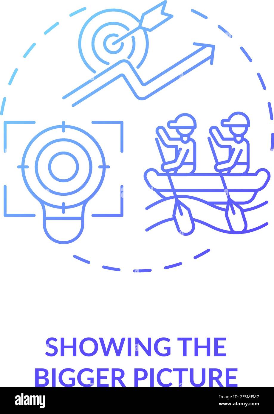 Showing bigger picture concept icon Stock Vector Image & Art - Alamy