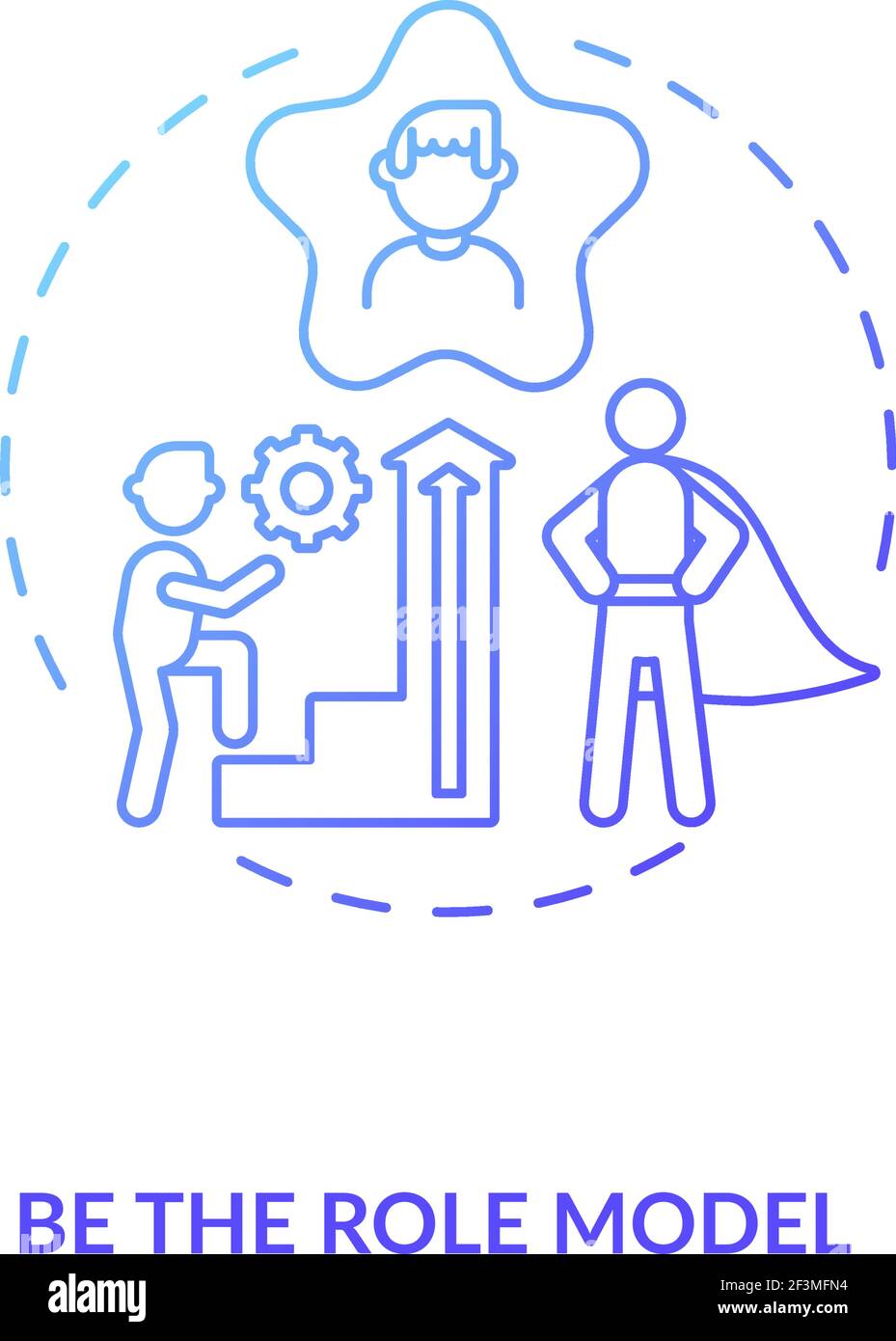 Role model concept Stock Vector Images - Alamy