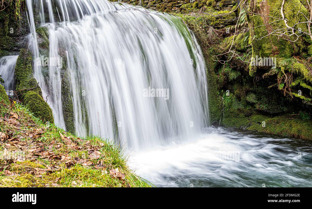 Waterfall near Millbeck Stock Photo - Alamy