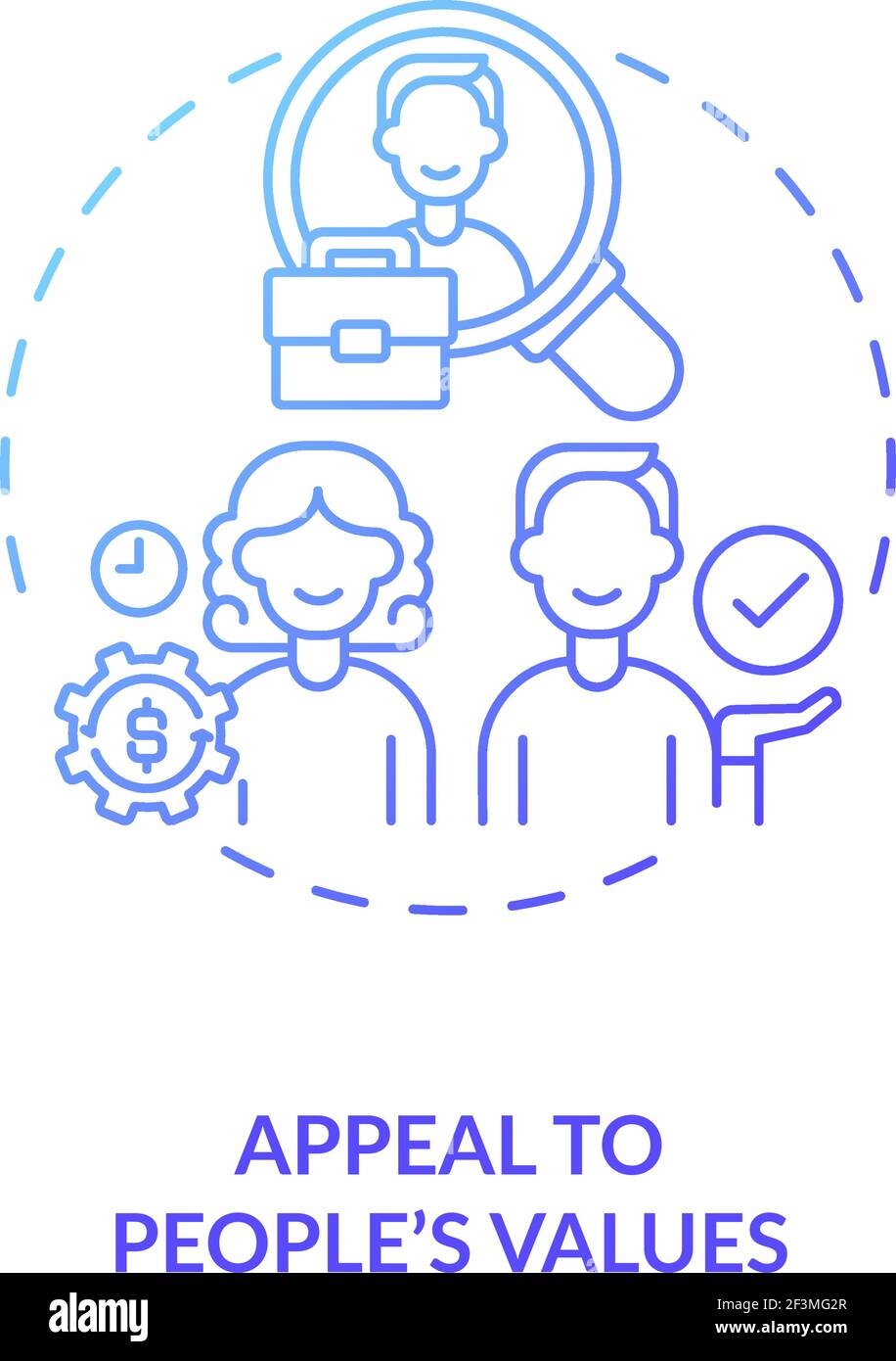 Appeal to values of people concept icon Stock Vector Image & Art - Alamy
