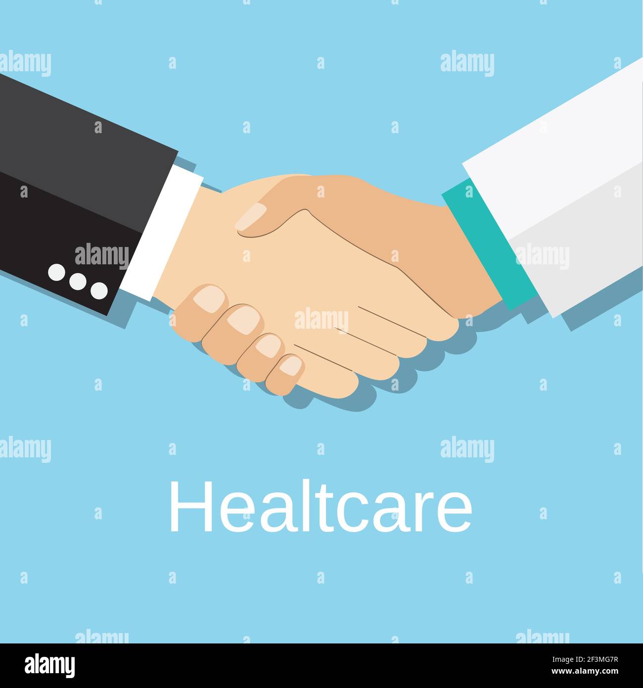 Patient doctor handshake Stock Vector Images - Alamy