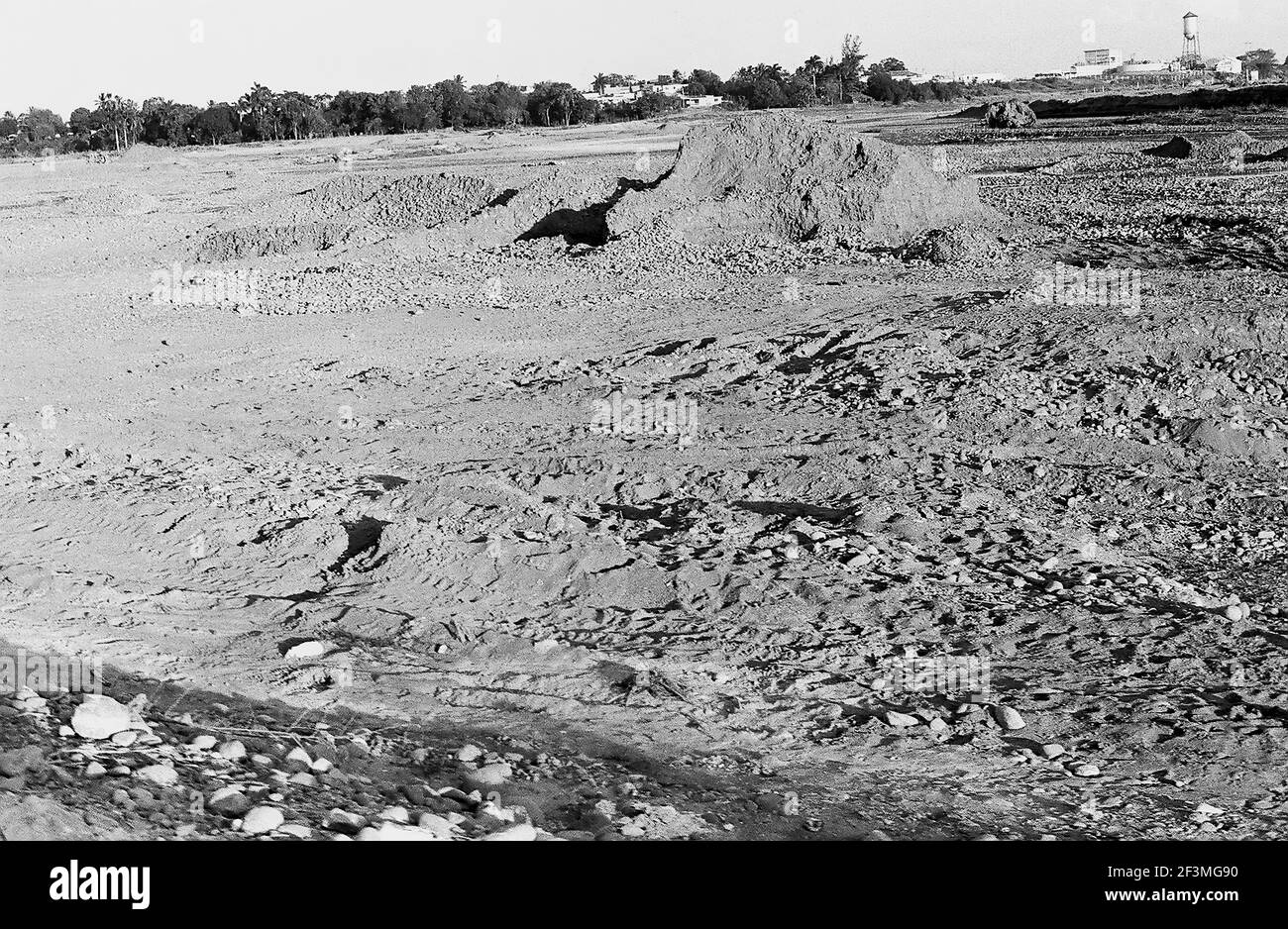 Hurricane Flora damage in central Cuba, Cuba, 1963. From the Deena ...
