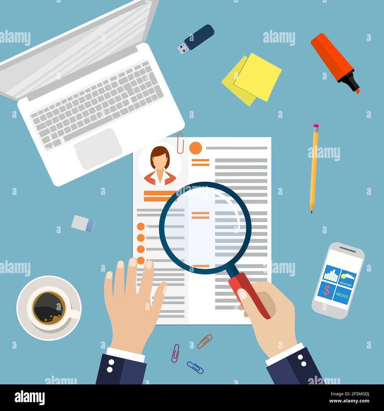 Human resources management concept Stock Vector Image & Art - Alamy