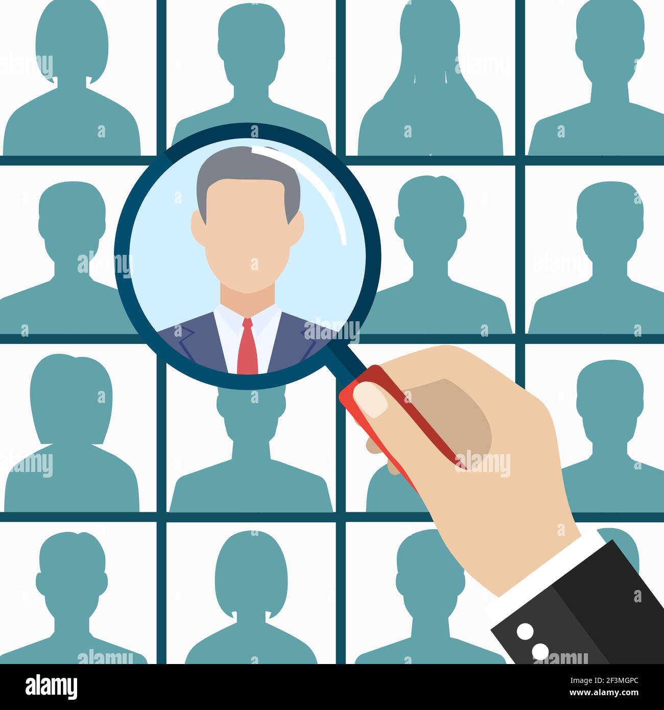 Human resources management select employee Stock Vector Image & Art - Alamy