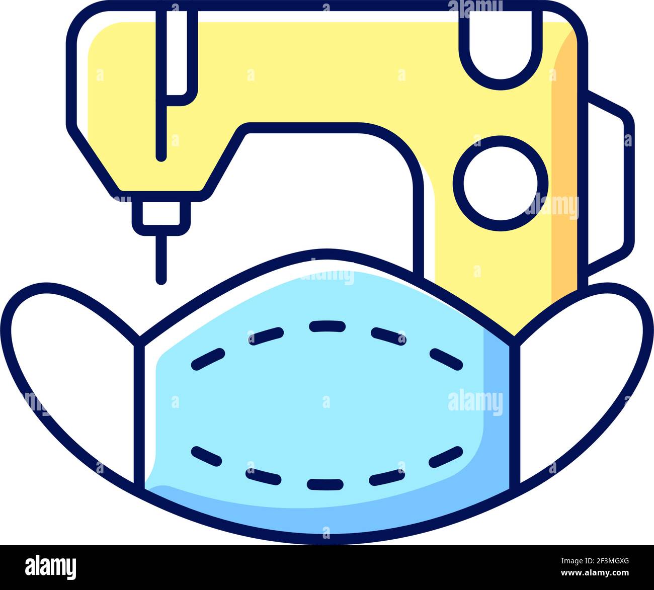 Custom face masks RGB color icon Stock Vector Image & Art - Alamy