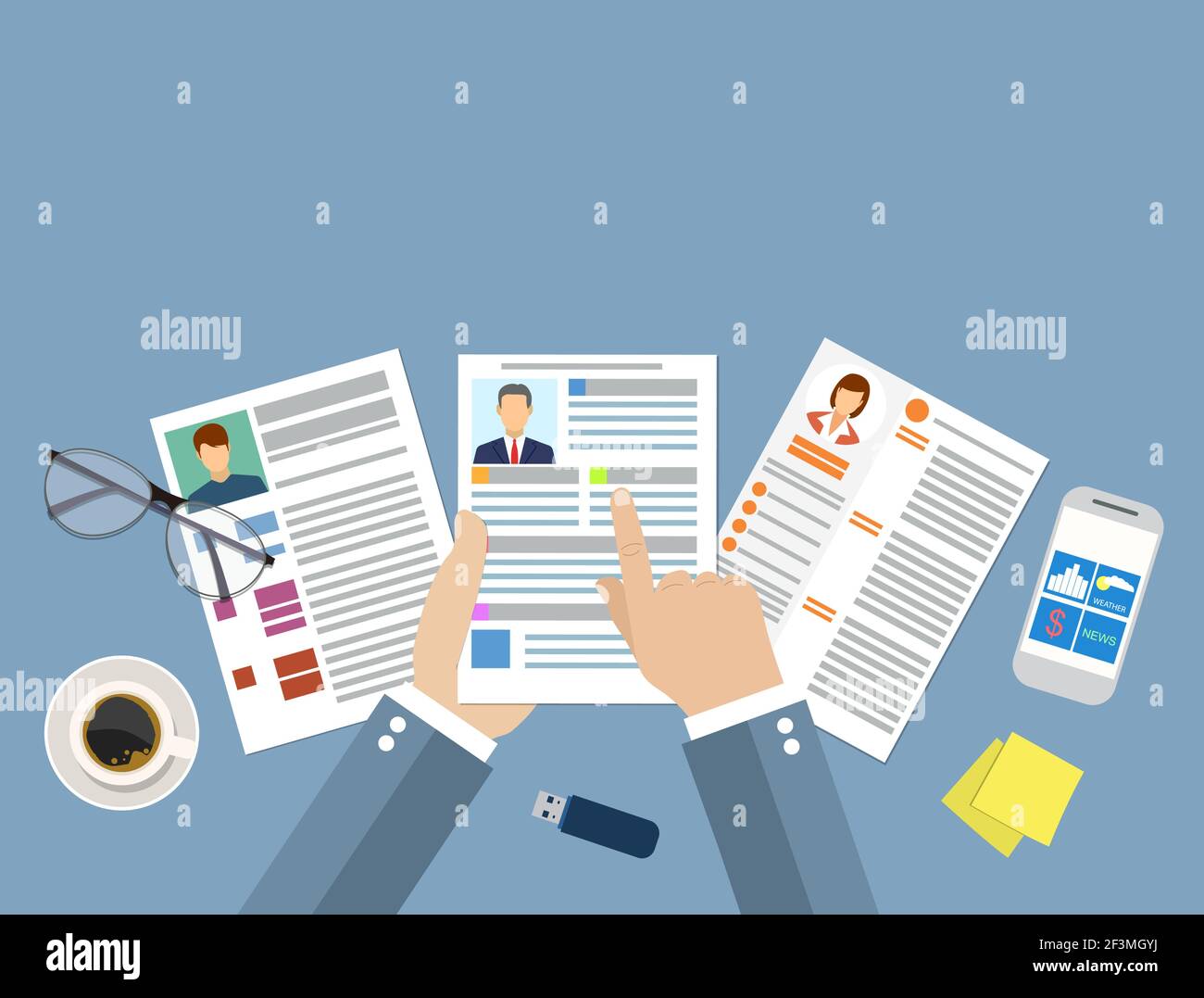 Human resources management concept Stock Vector Image & Art - Alamy