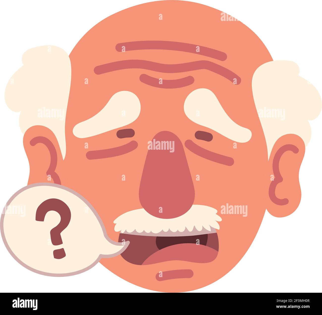 old face man question mark Stock Vector Image & Art - Alamy