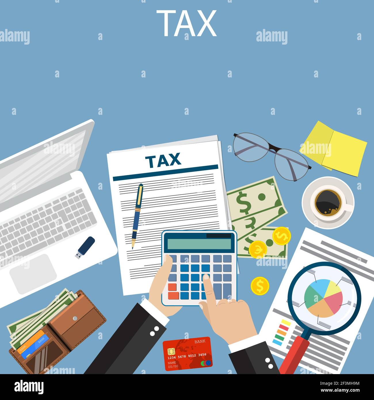 Paying taxes icon Stock Vector Images - Alamy
