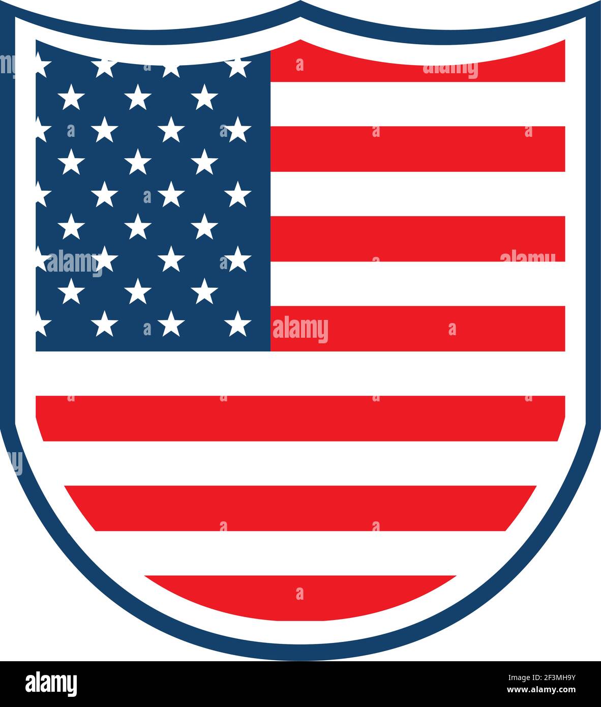 United States flag shield isolated Stock Vector Image & Art - Alamy