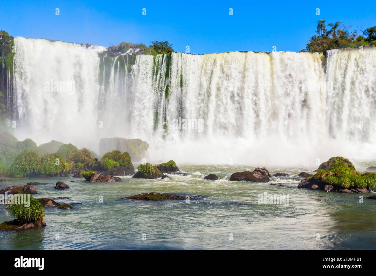 Iguazu Falls are waterfalls of the Iguazu River on the border of the ...