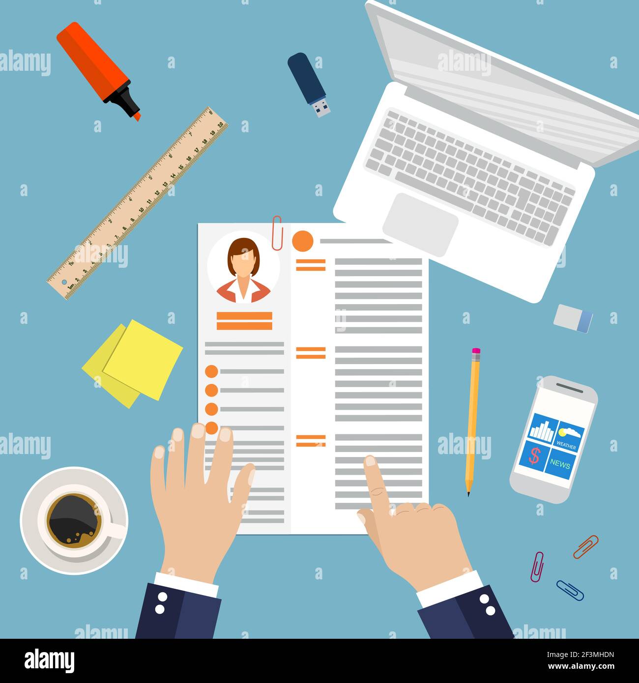 Human resources management concept Stock Vector Image & Art - Alamy
