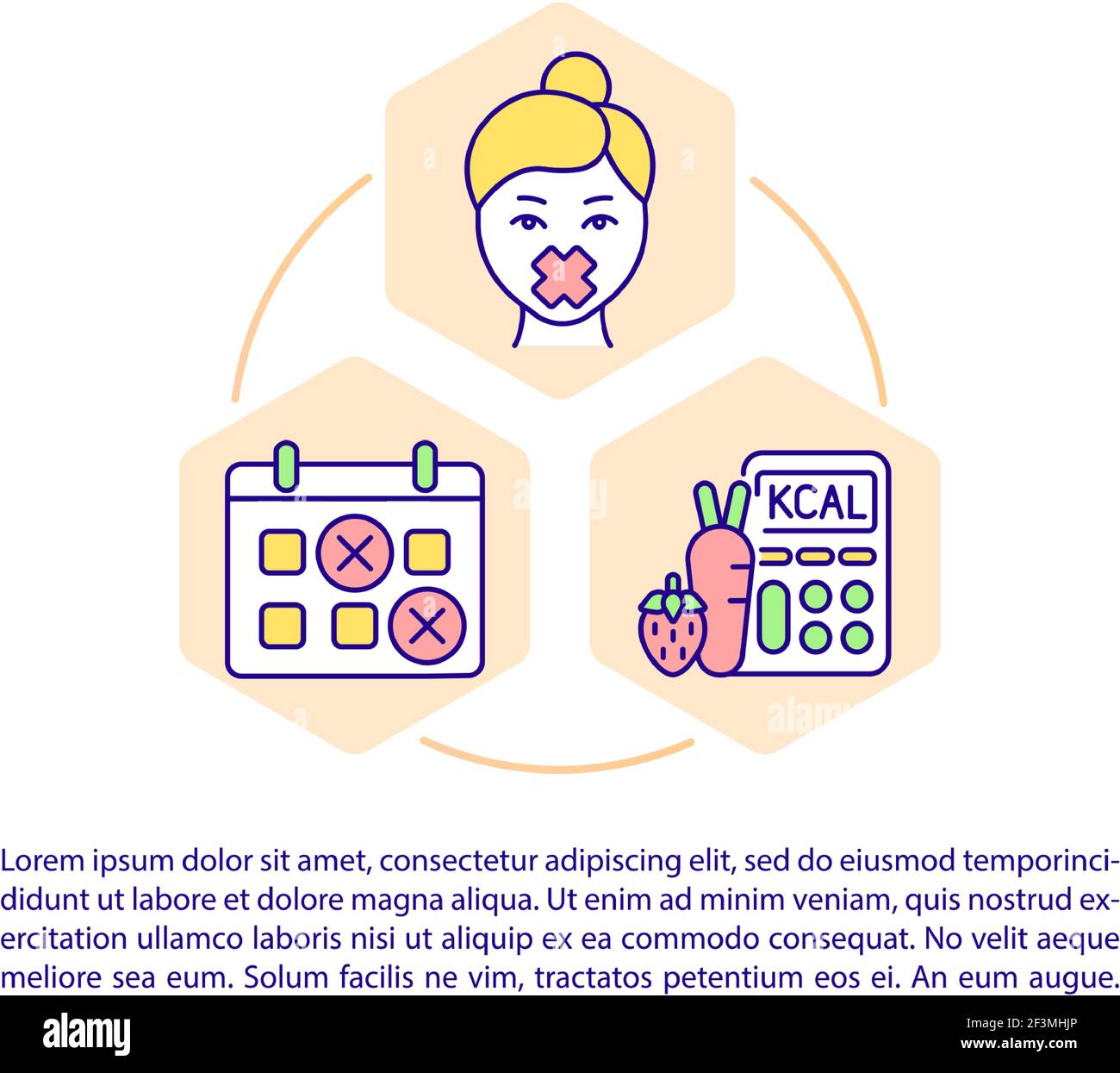 Plan for weight loss concept icon with text Stock Vector Image & Art ...