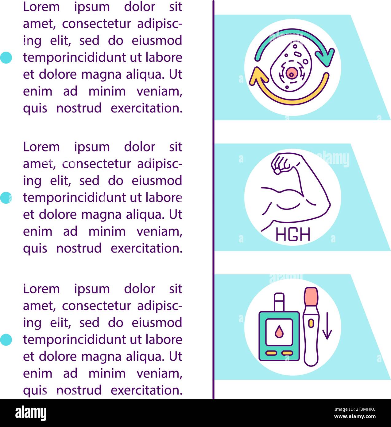 Intermittent fasting benefits concept icon with text Stock Vector Image ...