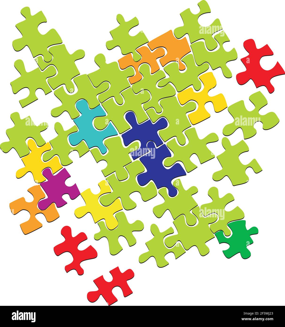 Colorful puzzle background Stock Vector Image & Art - Alamy