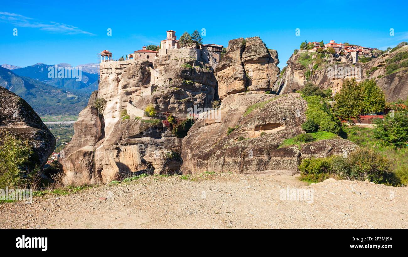 The Monastery of Varlaam and the Monastery of Great Meteoron at the ...