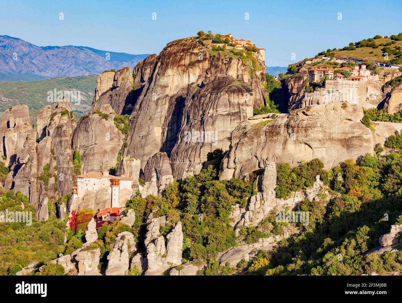 Monasteries at the Meteora. Meteora is one of the largest built ...