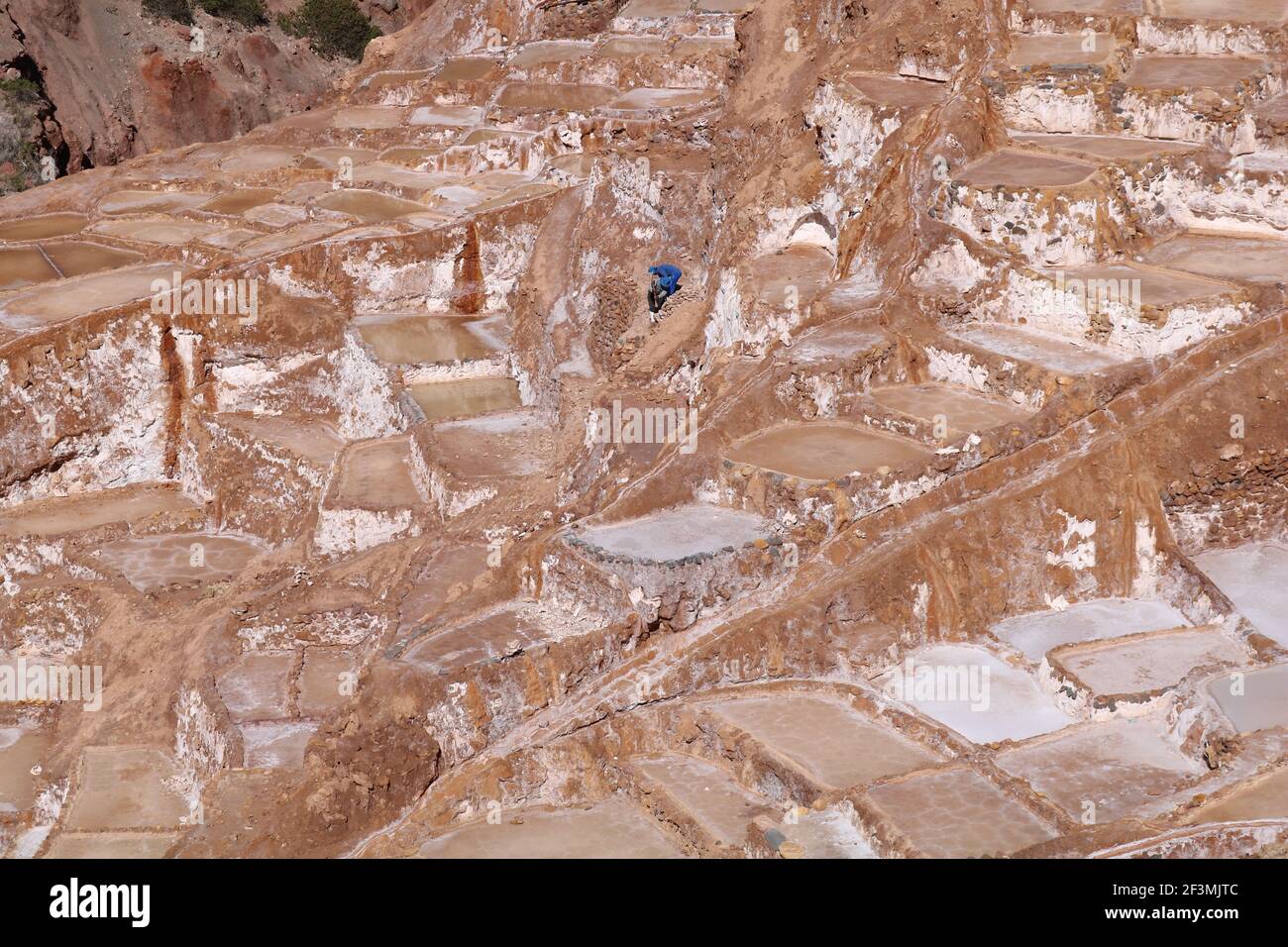 The old tiles of the ancient nature-amphitheater in-between the ...