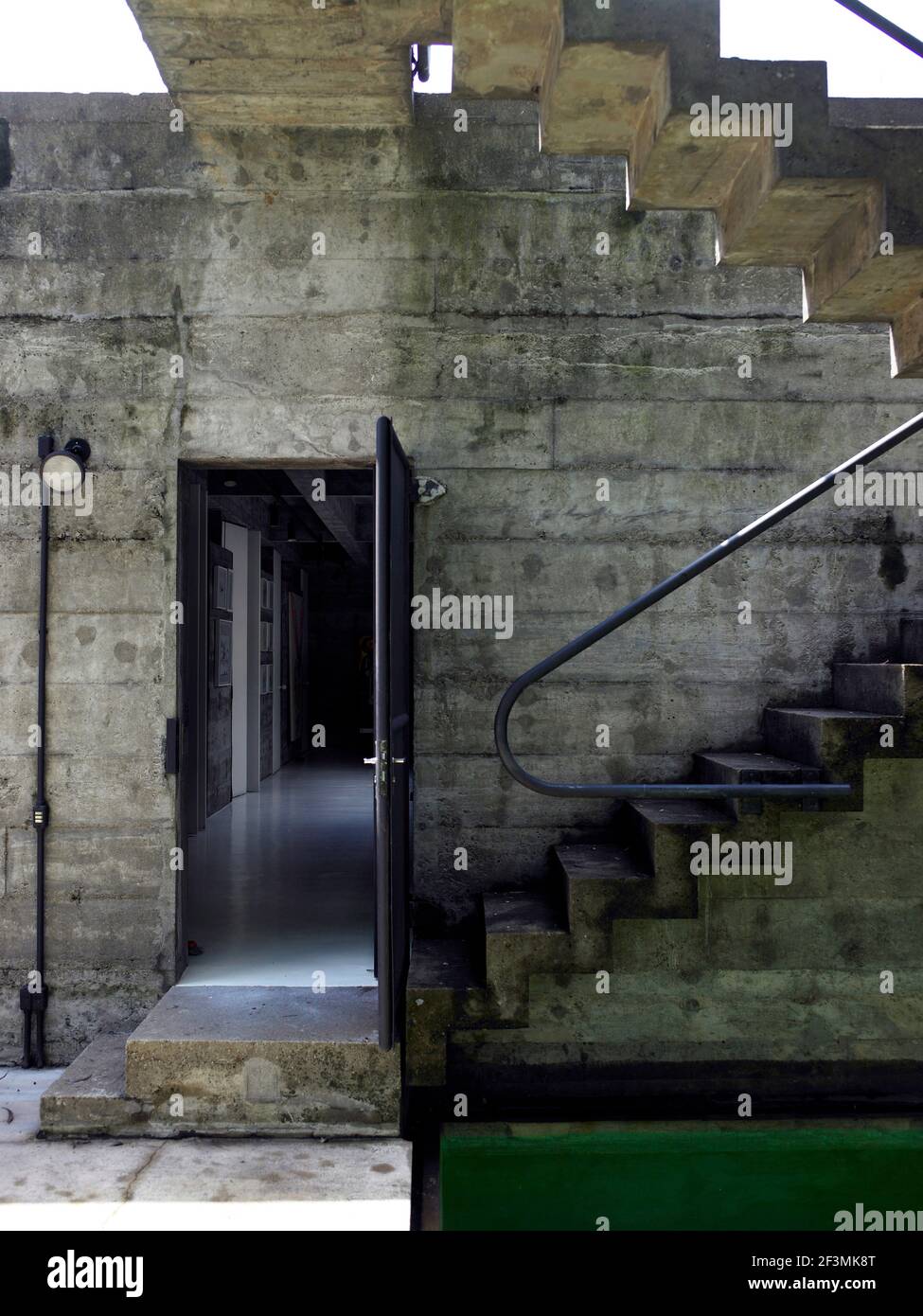 View through open door beside steps in Brazilian home Stock Photo - Alamy