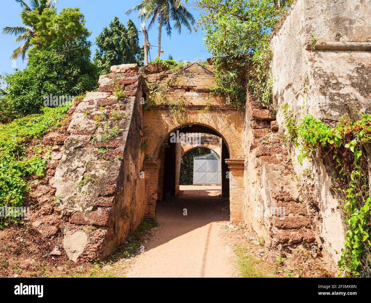Entrance gate of Negombo Dutch Fort remains. Negombo Fort was a small ...