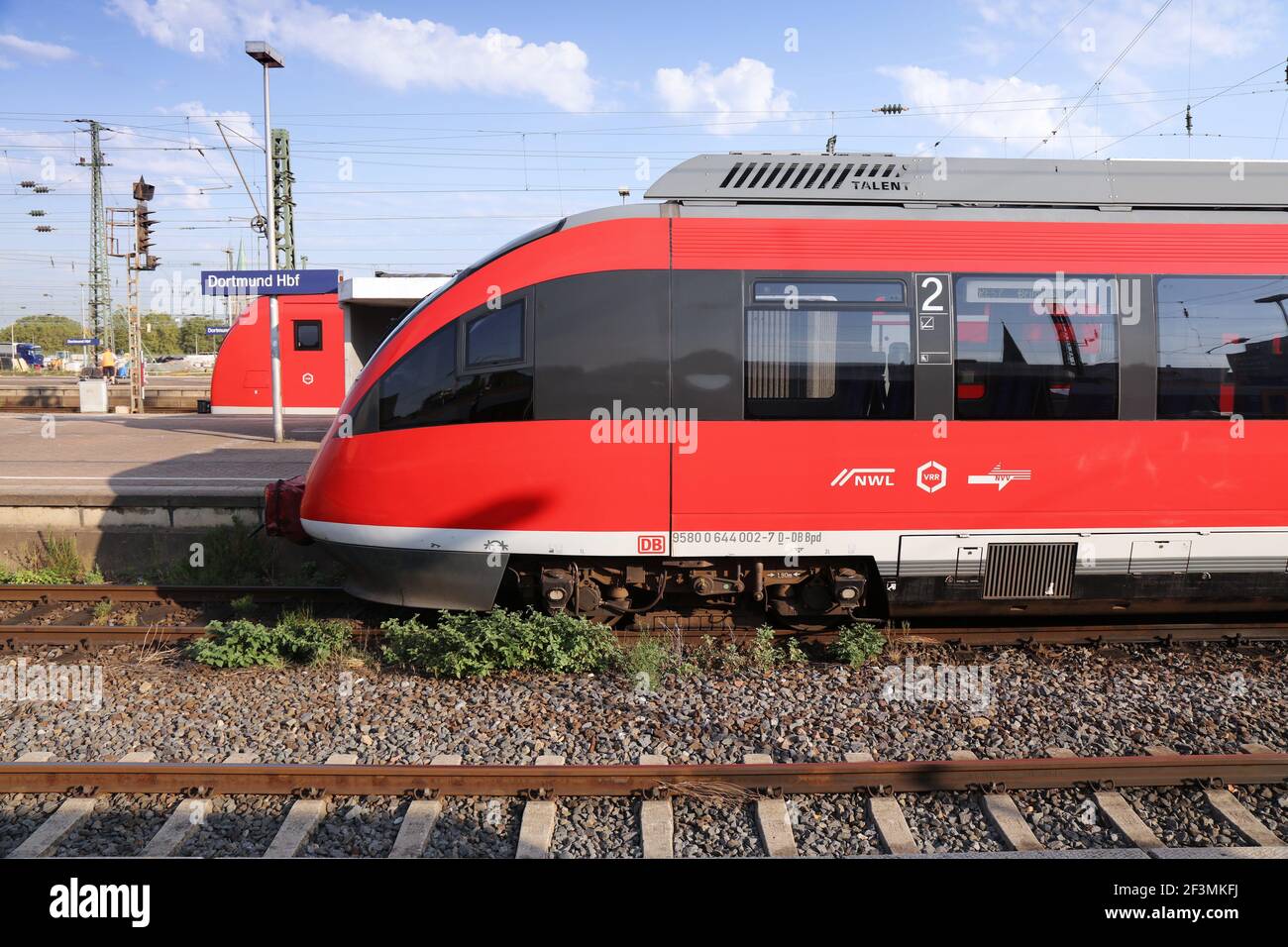 DORTMUND, GERMANY - SEPTEMBER 16, 2020: Deutsche Bahn passenger train ...