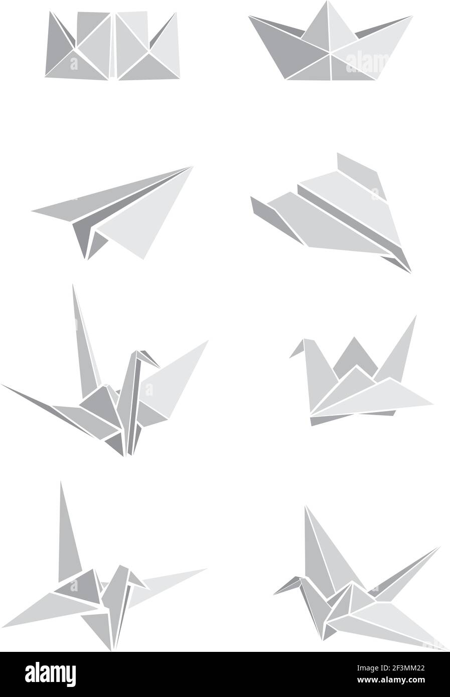 Origami vector set Stock Vector Image & Art - Alamy