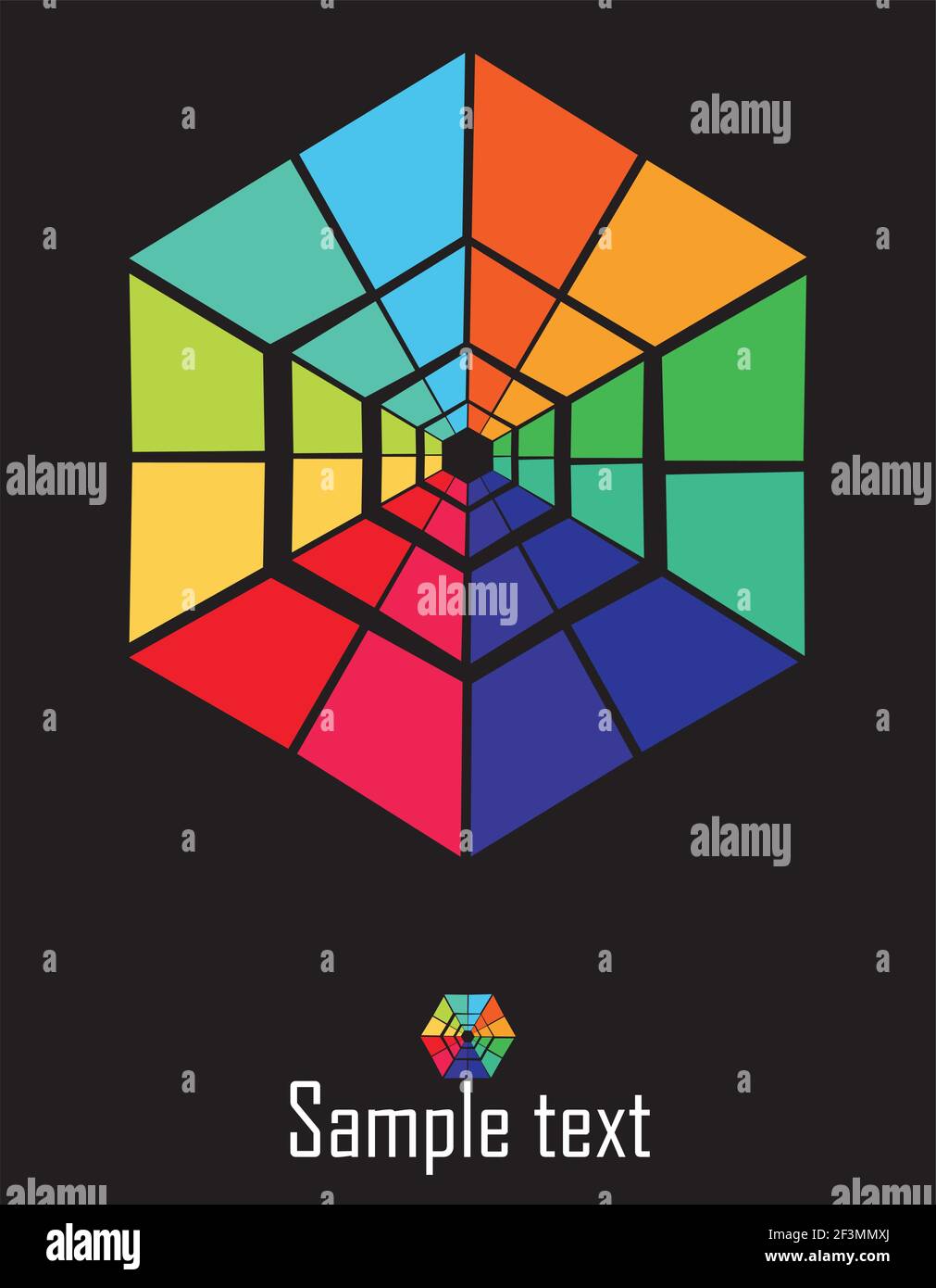 Hexagon - abstract design element Stock Vector Image & Art - Alamy