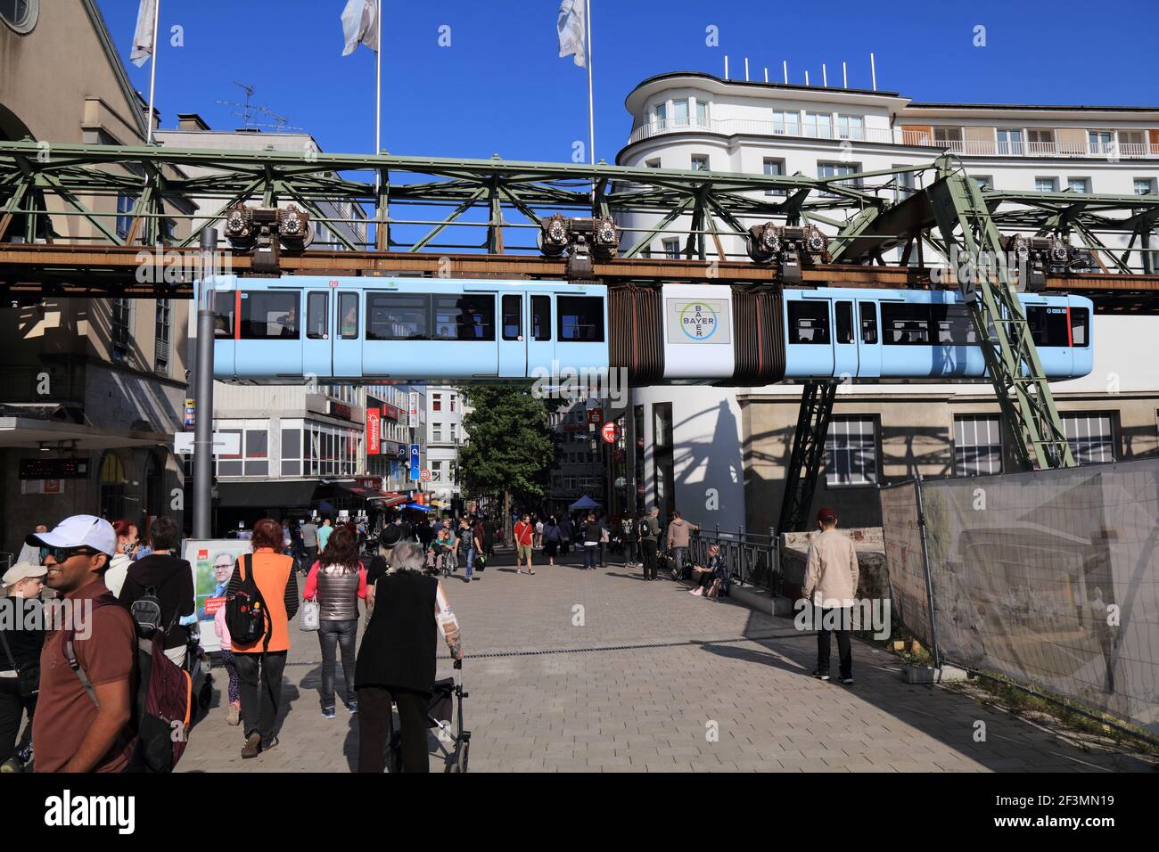 WUPPERTAL, GERMANY - SEPTEMBER 19, 2020: Wuppertaler Schwebebahn ...