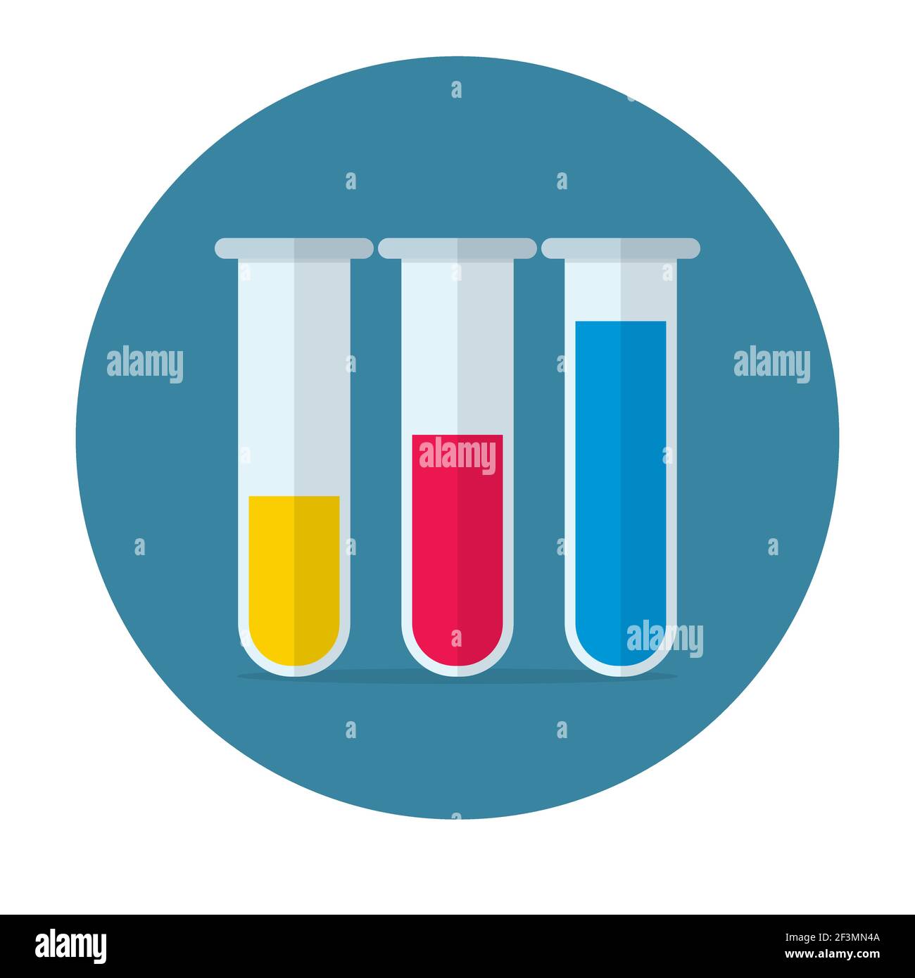 test tube flat icon Stock Vector Image & Art - Alamy