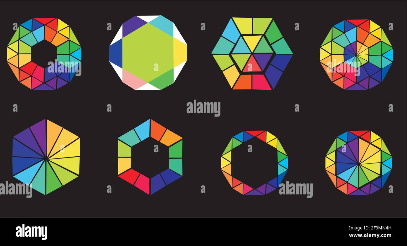 Set of geometric shapes Stock Vector Image & Art - Alamy