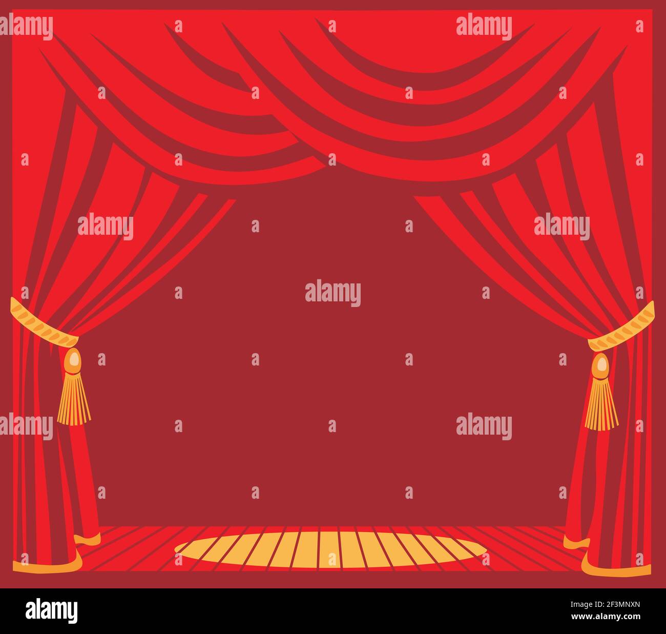 Vector red stage curtain Stock Vector Image & Art - Alamy