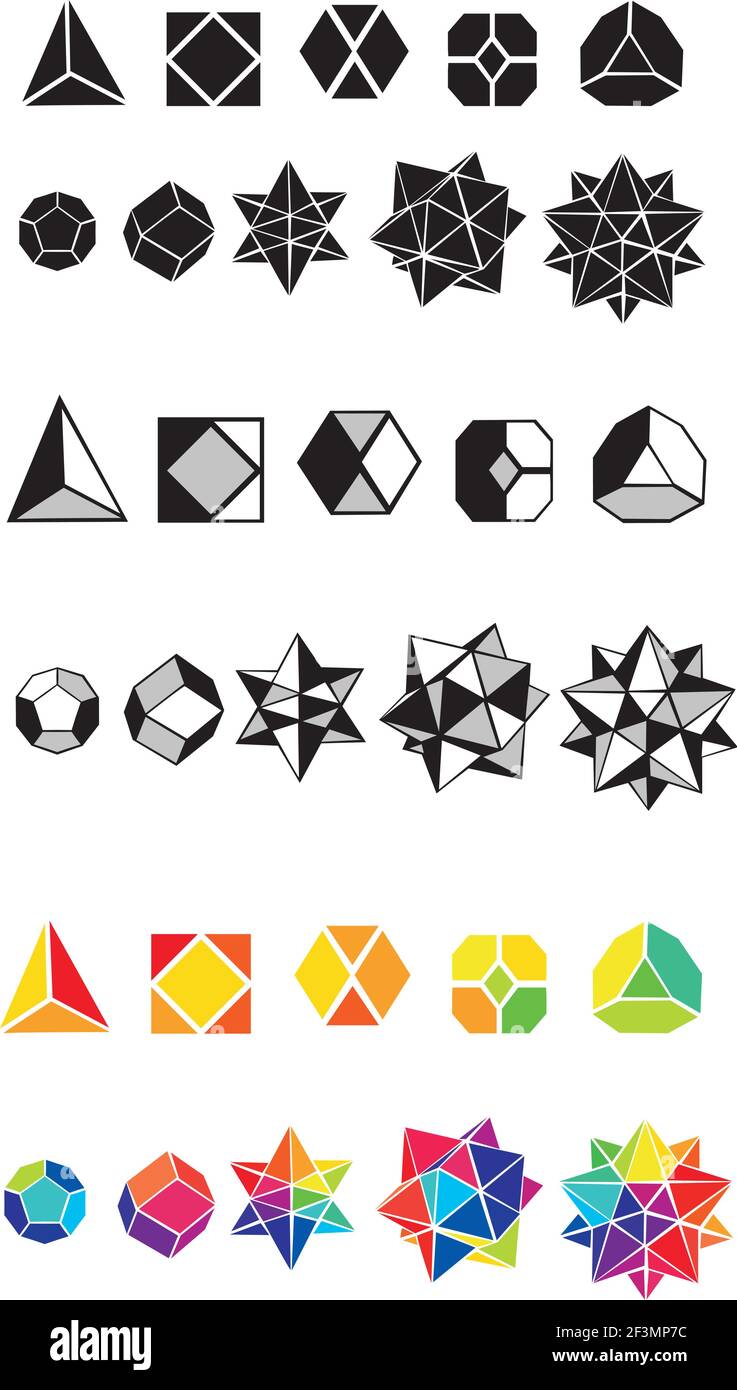 Set of geometric shapes Stock Vector Image & Art - Alamy