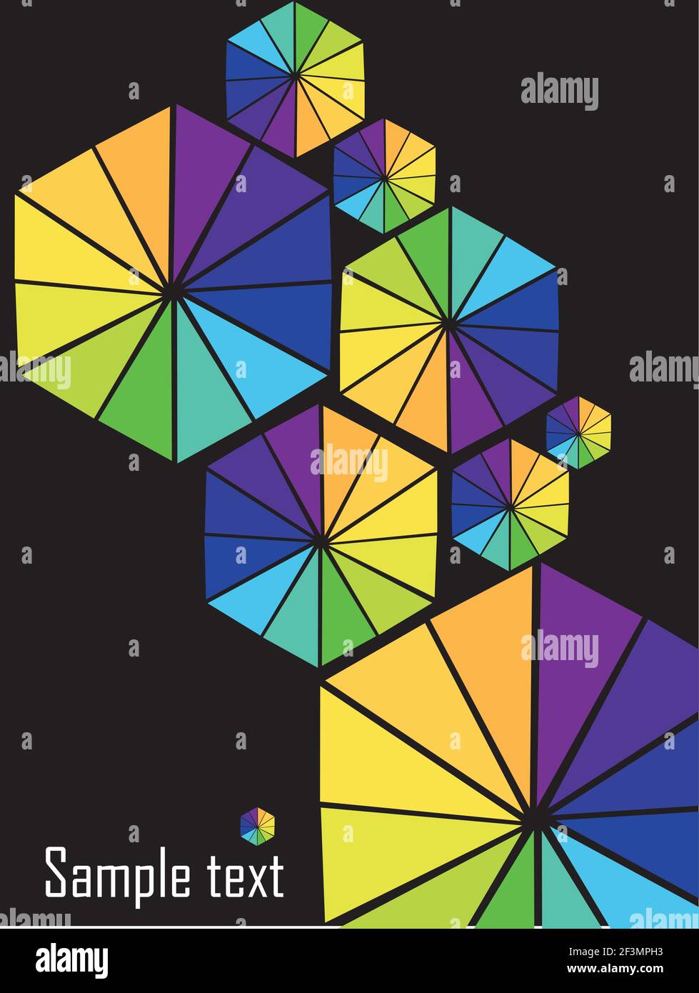 Hexagon abstract prints hi-res stock photography and images - Alamy